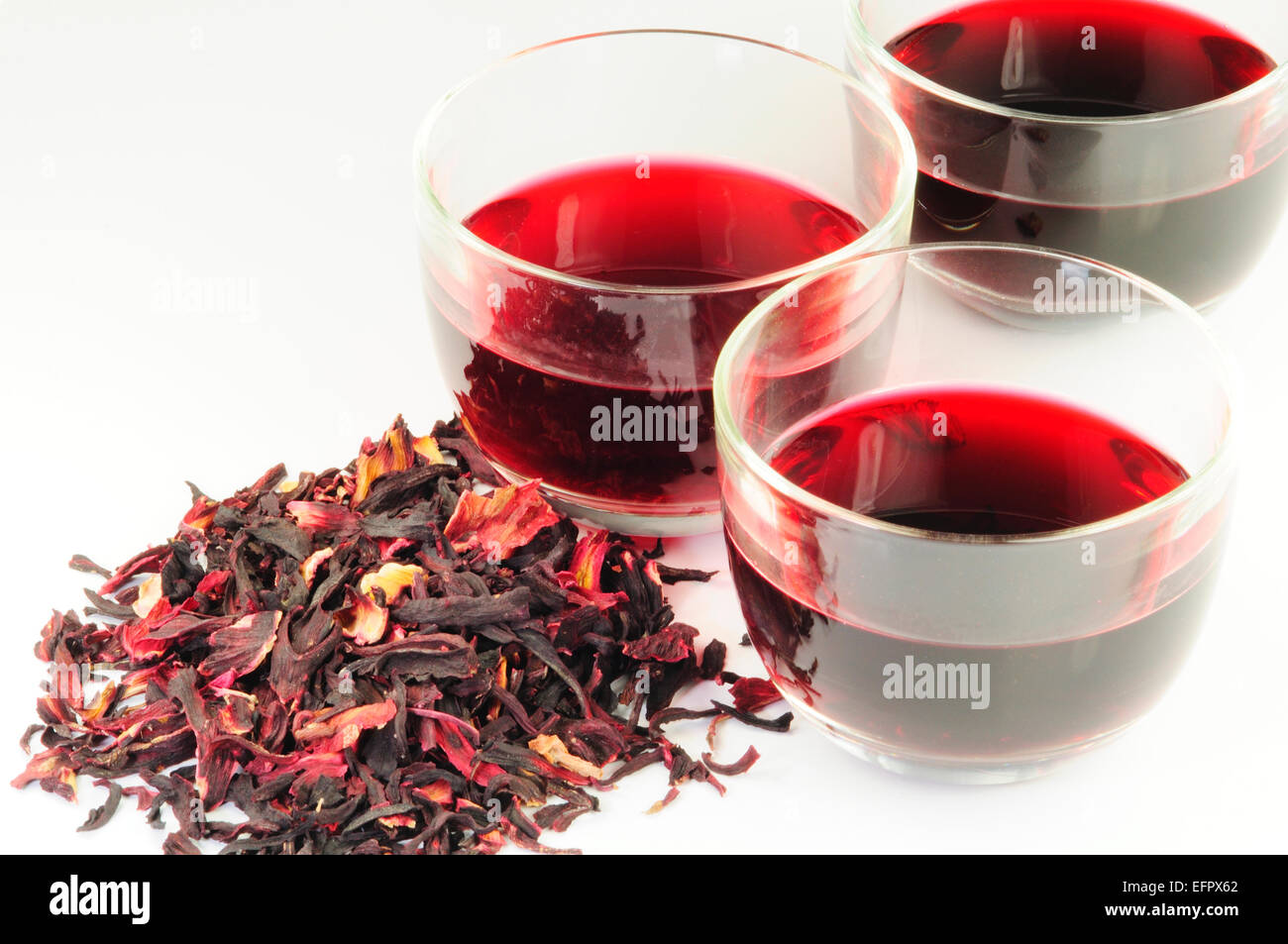 A Cup of Karkade Tea, Indian Sorrel Stock Photo - Alamy