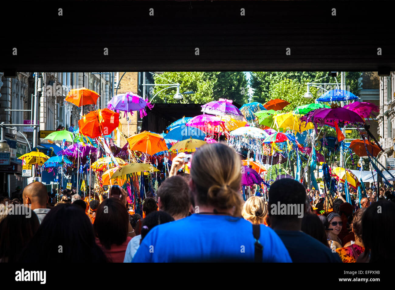 LONDON, UK- August 28th 2005: Fox carnival band parades in the 2005 ...