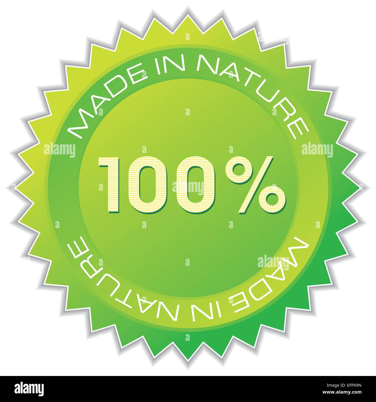 made in nature label, vector illustration Stock Vector Image & Art - Alamy