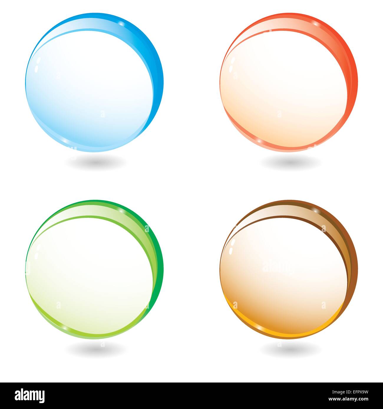 Four empty spheres, vector illustration Stock Vector Image & Art - Alamy