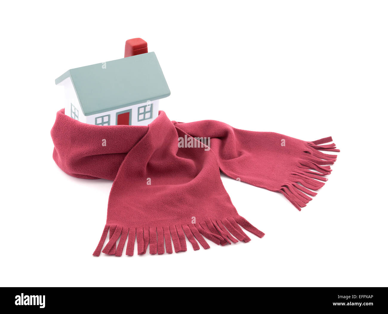 Wrapped in a scarf Cut Out Stock Images & Pictures - Alamy