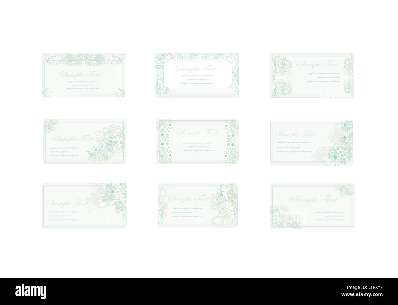Set of various business cards Stock Vector Image & Art - Alamy