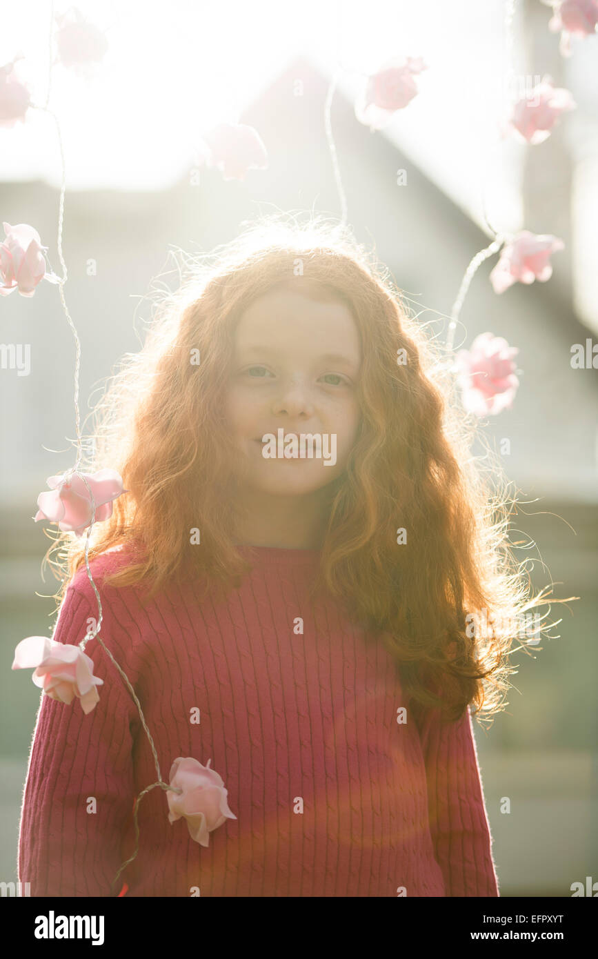 Girl and rose garden hi-res stock photography and images - Alamy