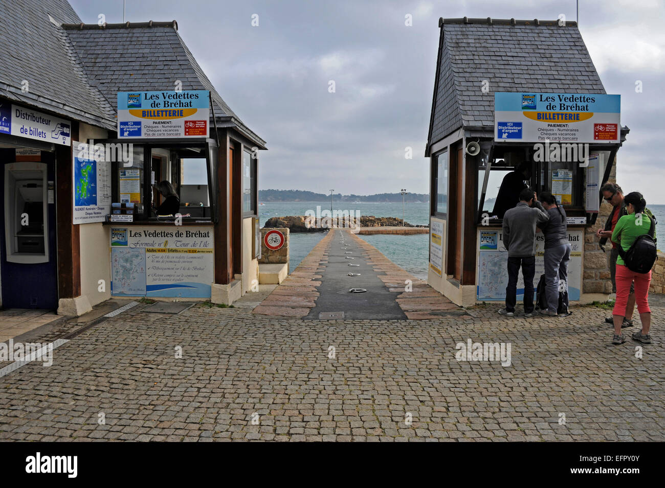 Pointe de l' Arcouest pier to the ile de Brehat, Cotes-d'Armor ...
