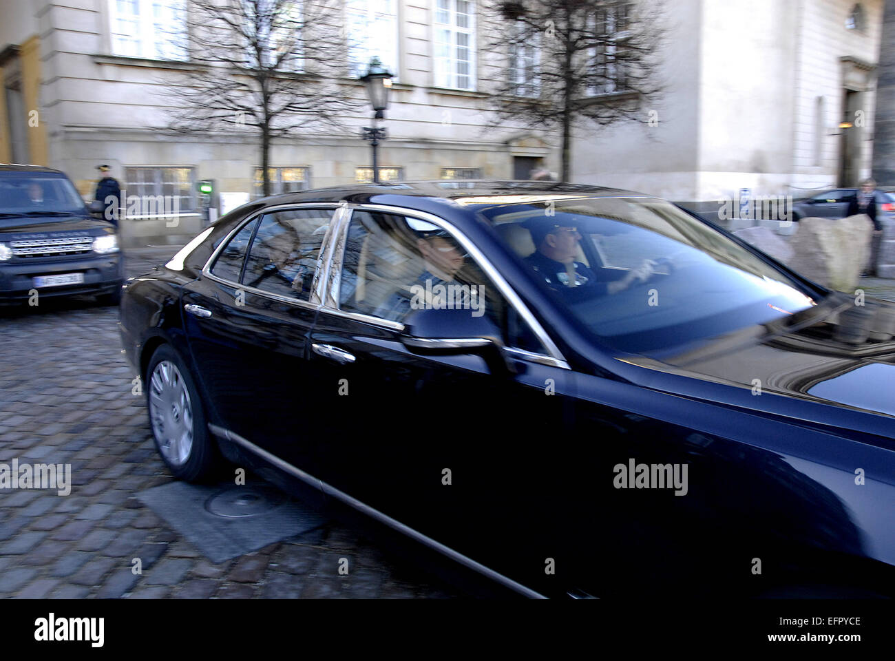 Copenhagen, Denmark. 9th February, 2015. H.M.the queen Margrethe II of ...