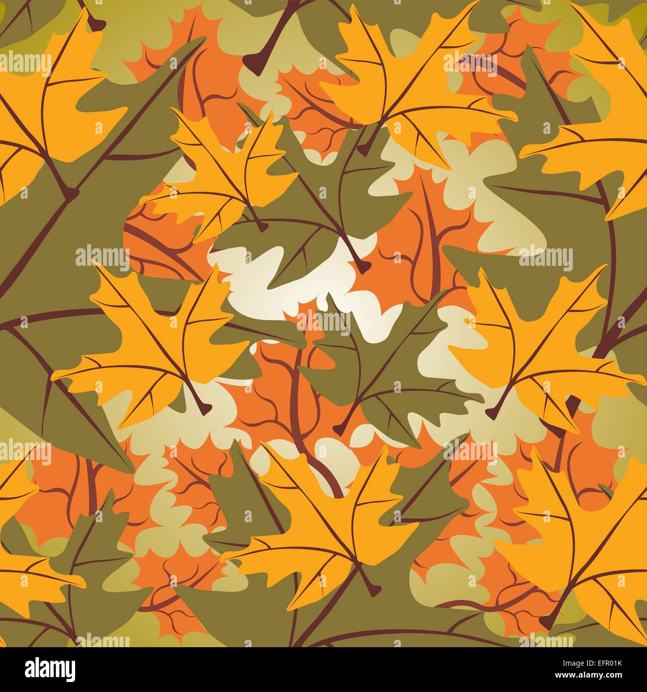 Seamless colourful maple leaf background, vector illustration Stock ...