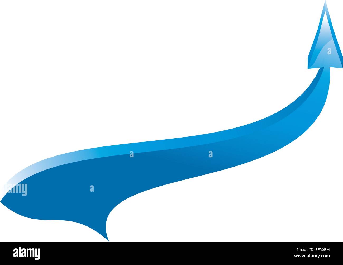 3d shiny arrow in perspective, vector illustration Stock Vector Image ...