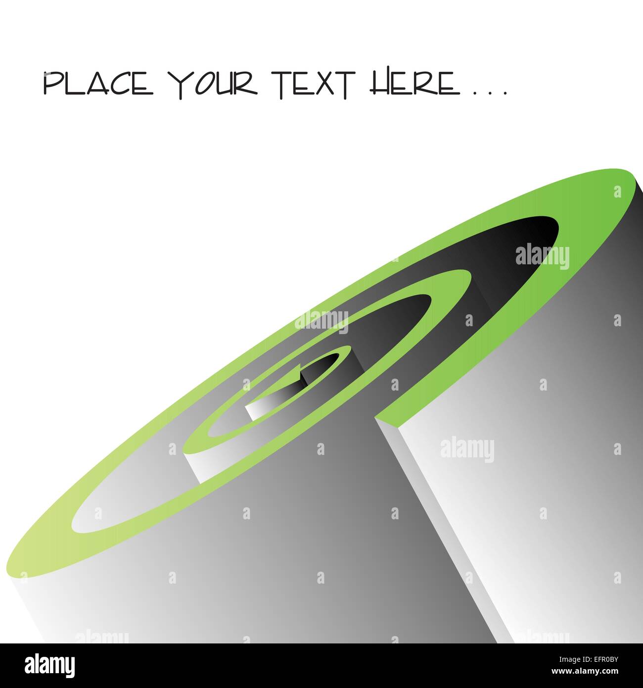 3D spiral arrow with space for text Stock Vector Image & Art - Alamy