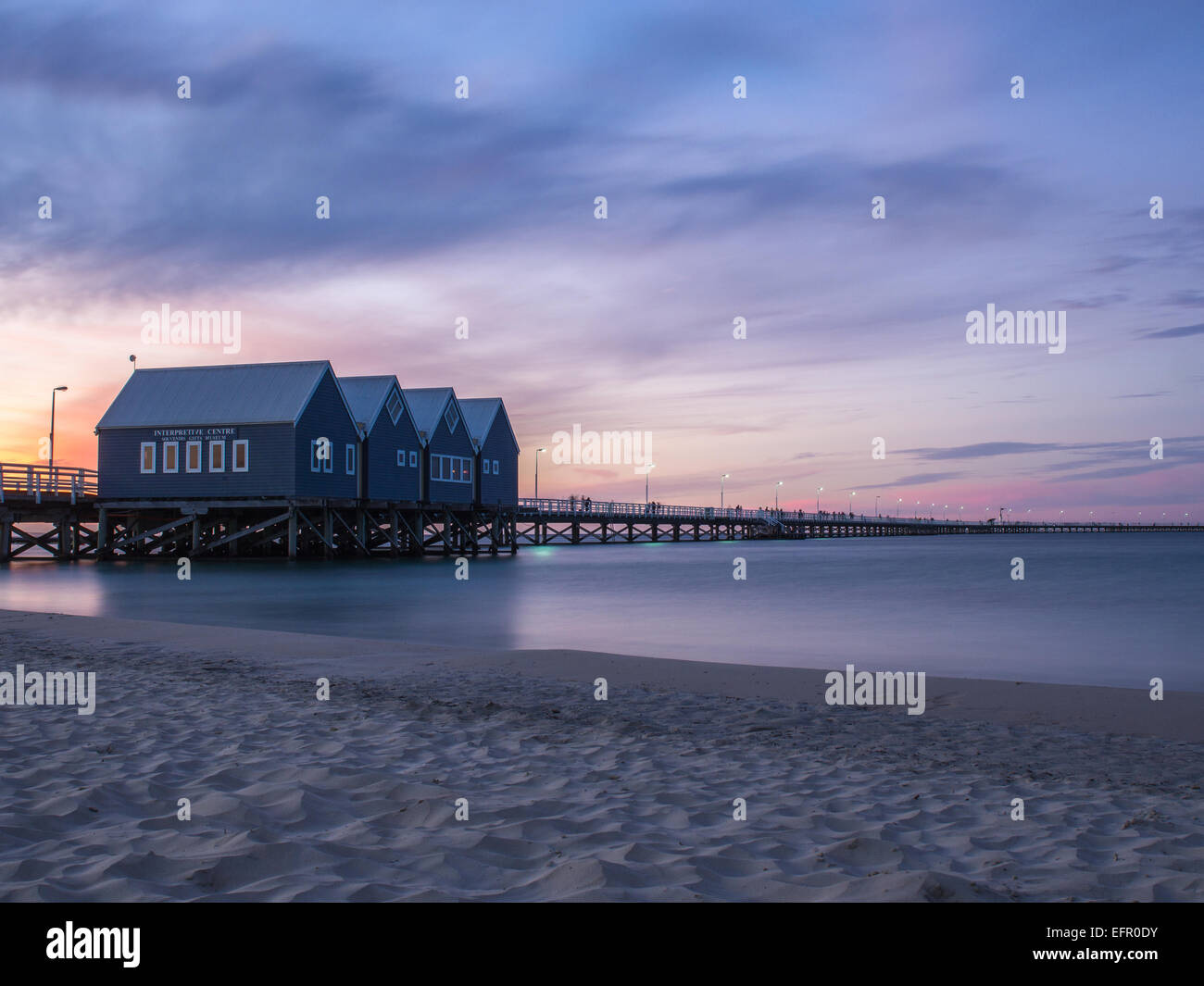 Busselton Jetty at sunset, Western Australia Stock Photo - Alamy