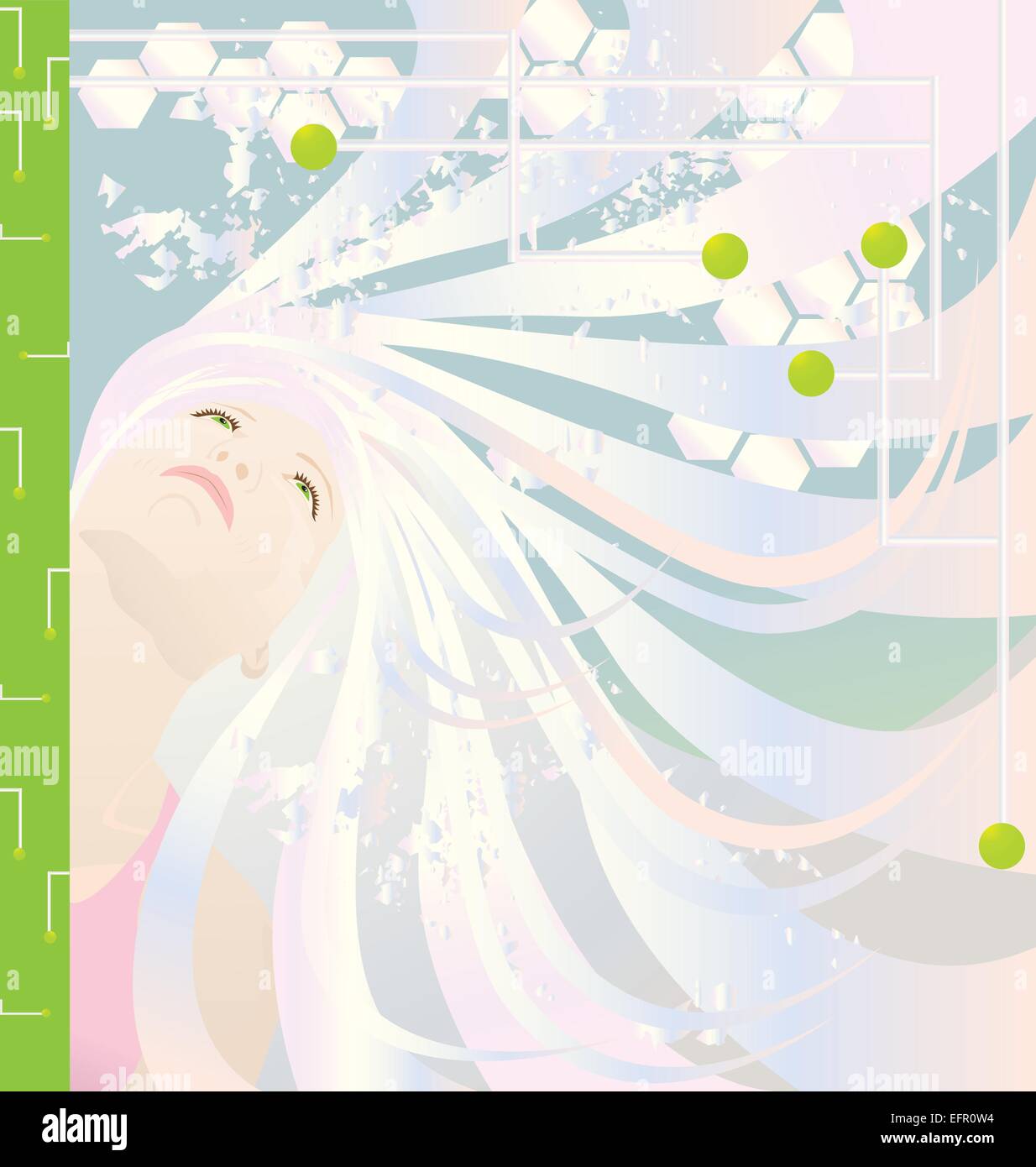 High tech female Stock Vector Images - Alamy