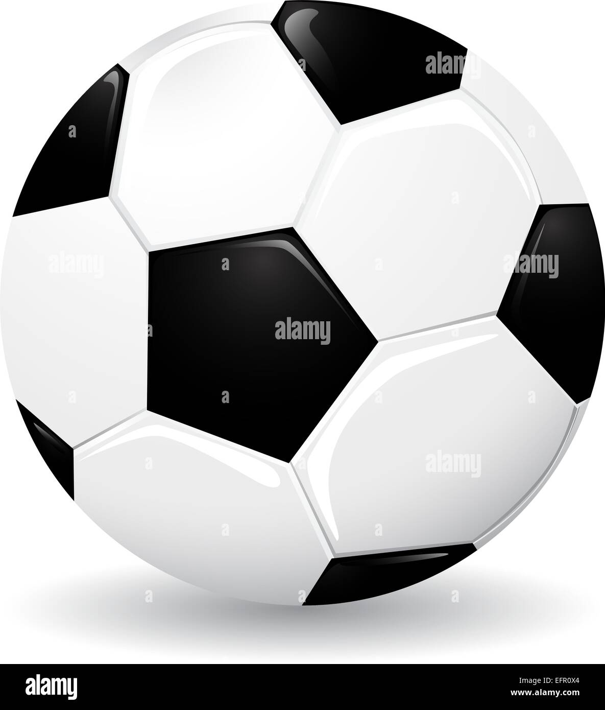 Realistic soccer ball, vector illustration - gradients only Stock Vector Image & Art - Alamy