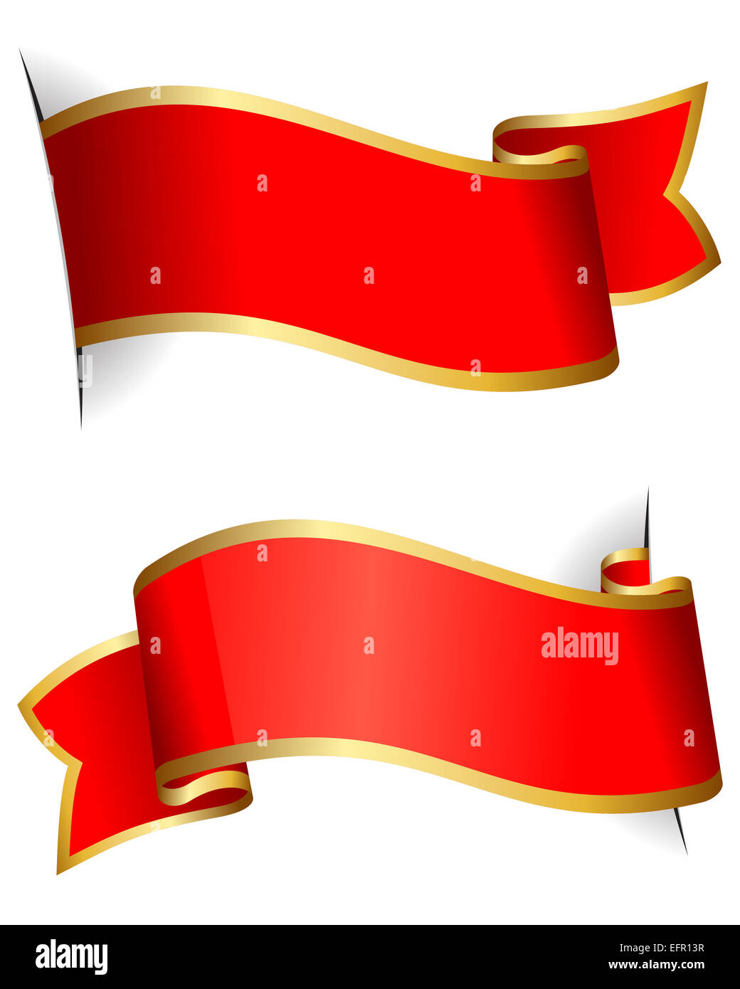 Red ribbon collection Stock Photo - Alamy