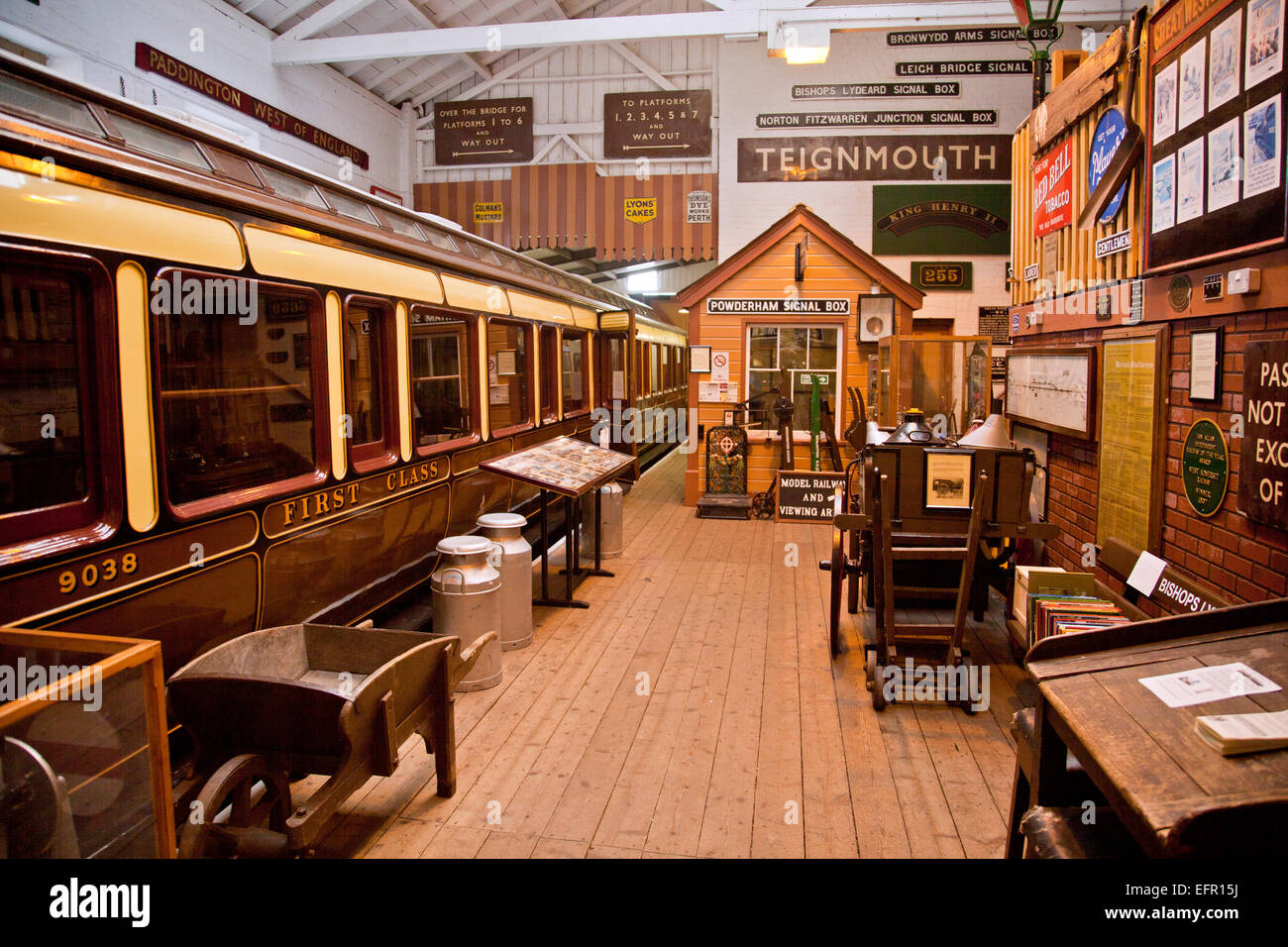 The GWR museum at Bishops Lydeard station, West Somerset Railway ...