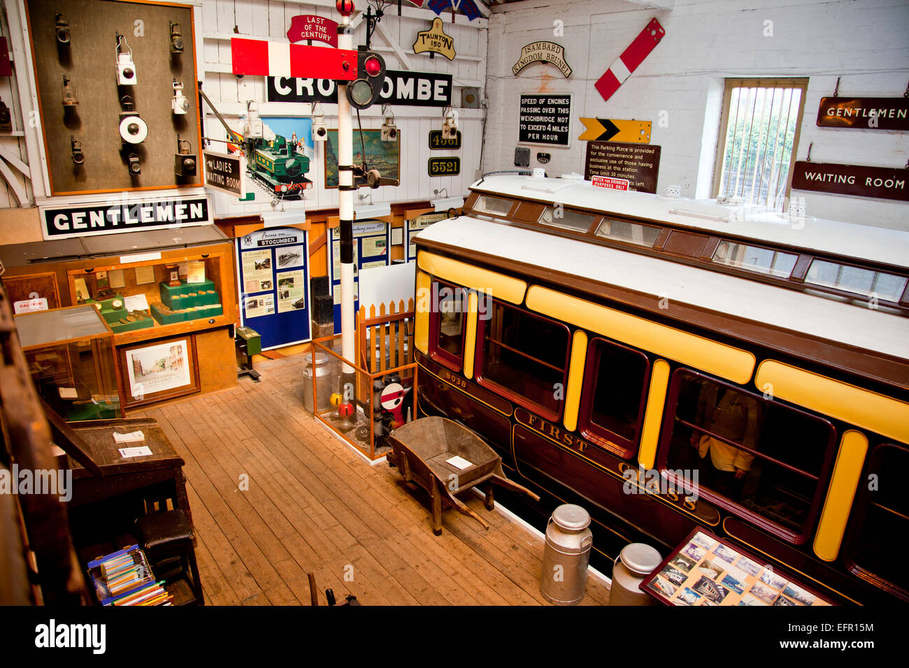 The GWR museum at Bishops Lydeard station, West Somerset Railway ...