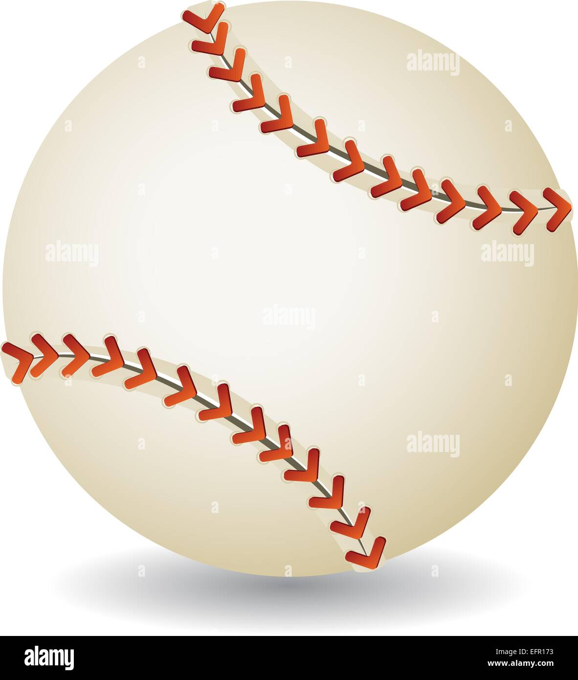 Baseball ball isolated on white background, vector illustration Stock ...