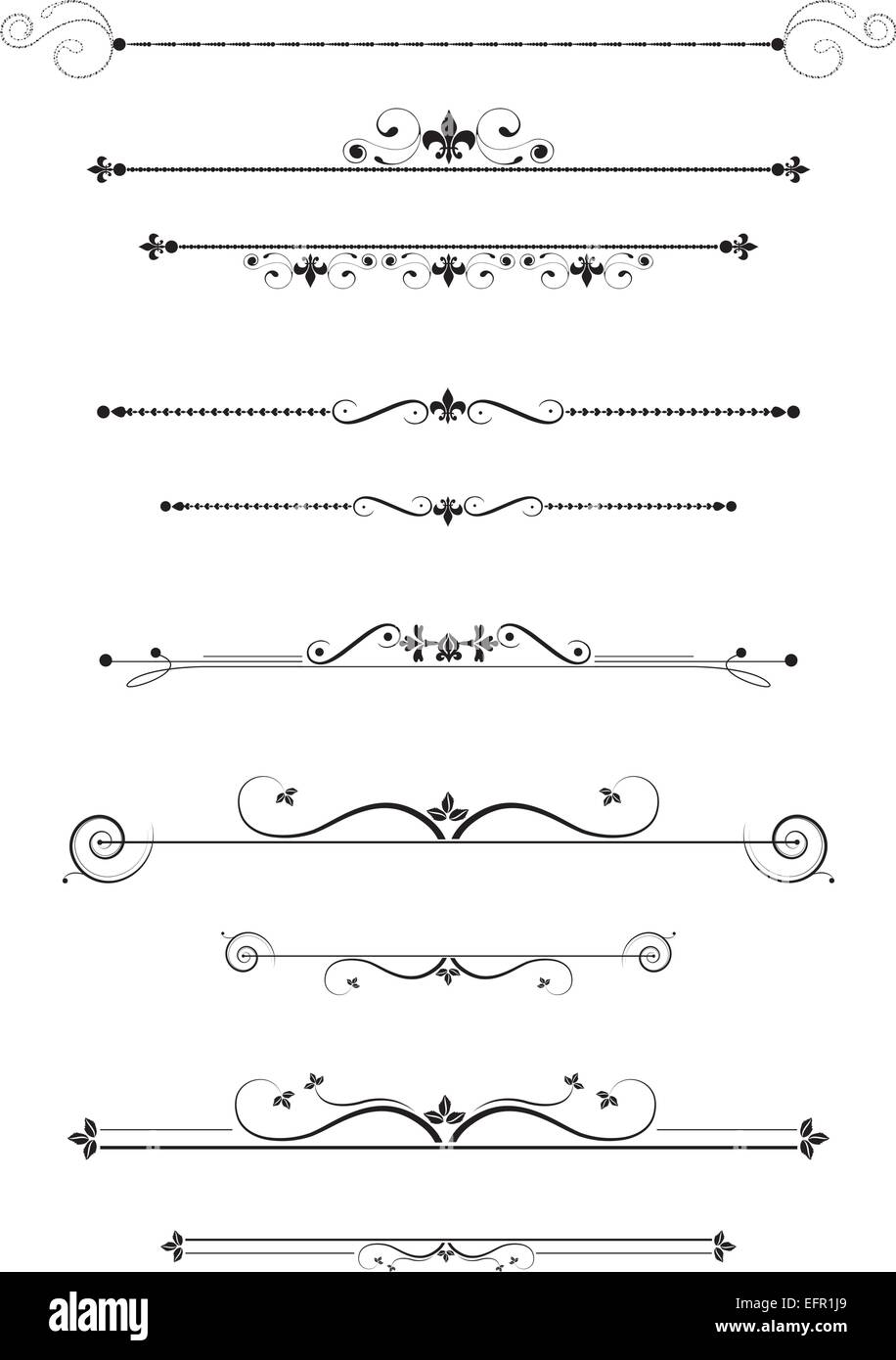 Decorative Page Accents Clipart