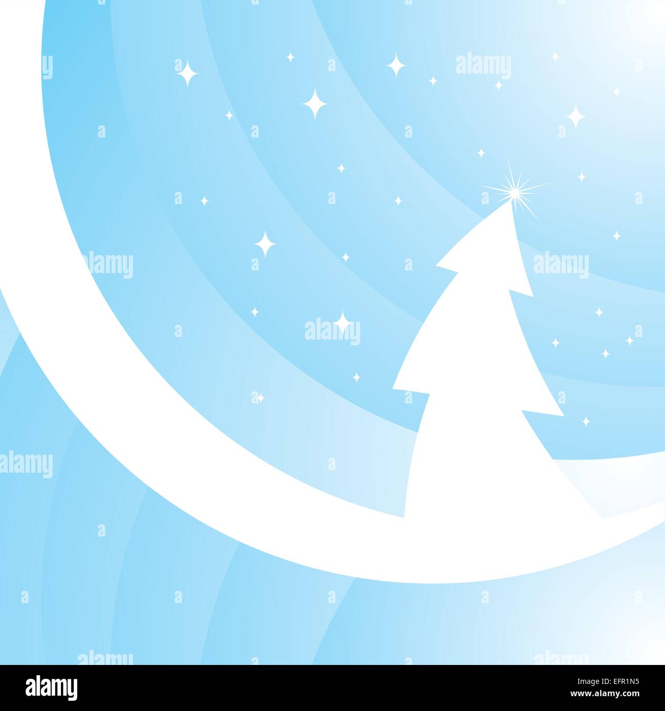 Beautiful magic Christmas tree vector illustration Stock Vector Image ...