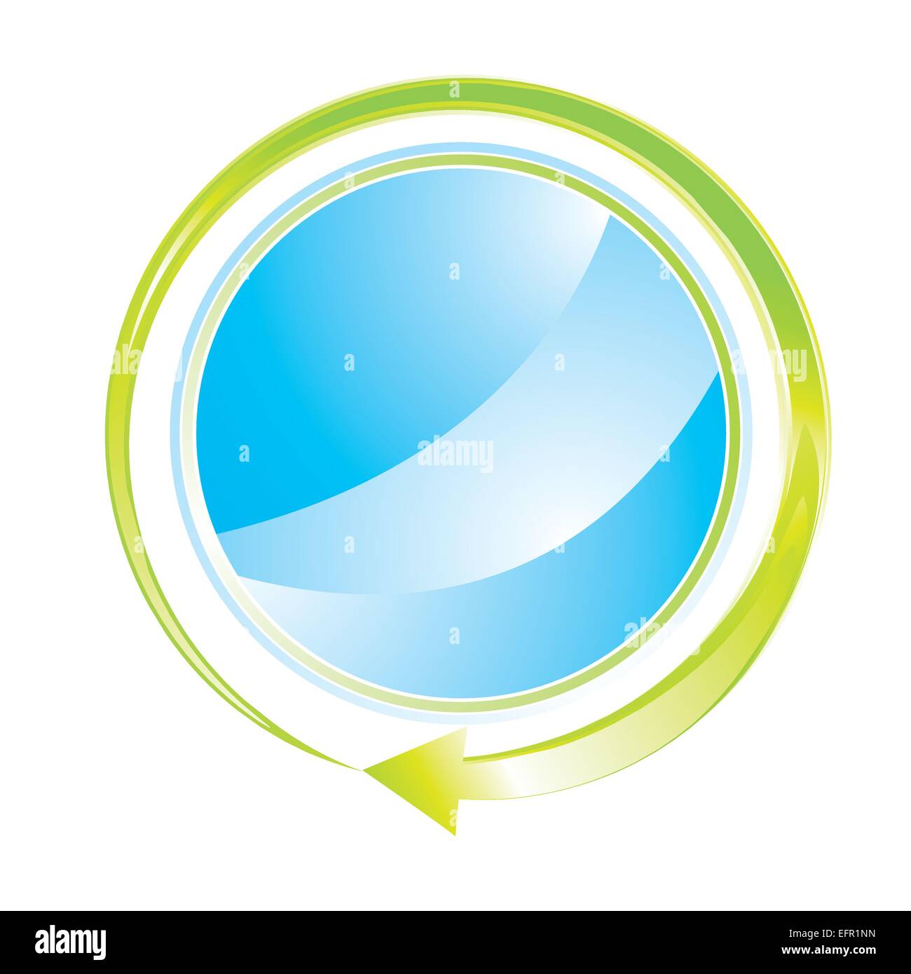 Green concept icon with arrow, vector illustration Stock Vector Image ...