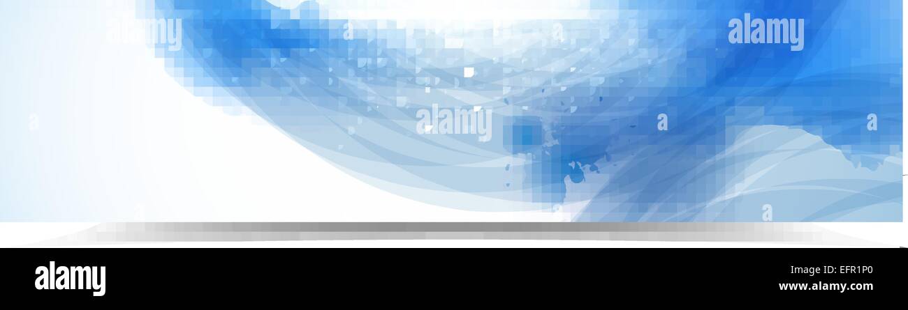 Abstract header with blue watercolor effect and lights Stock Vector ...
