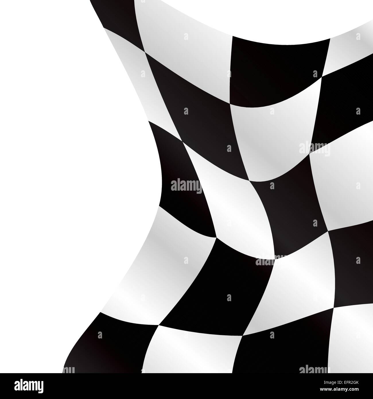 Waving checkered flag Stock Vector Images - Alamy