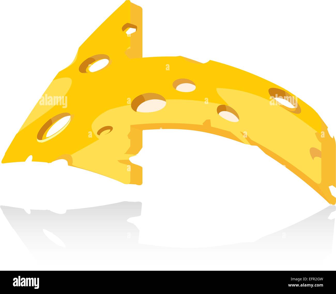 Arrow made of cheese, vector illustration Stock Vector Image & Art - Alamy