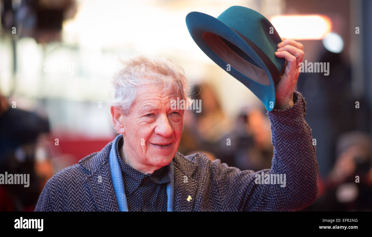 British actor Ian McKellen arrives for the premiere of of 'Mr. Holmes ...