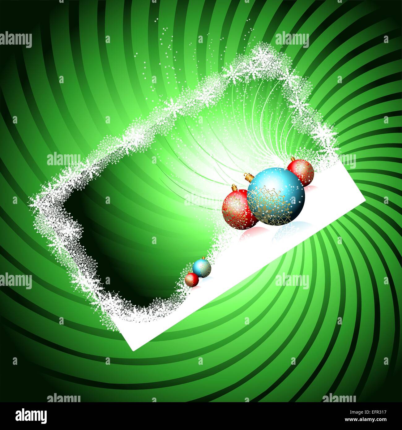 Green christmas background, vector illustration Stock Vector Image ...
