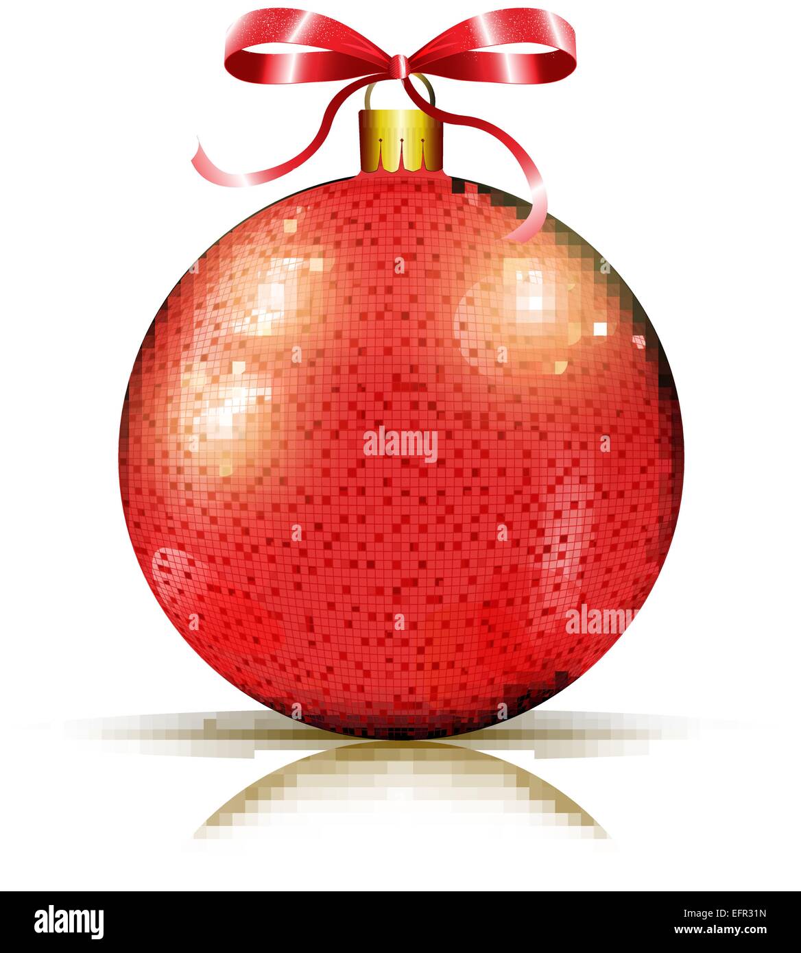 Beautiful transparent christmas ball Stock Vector Images - Alamy