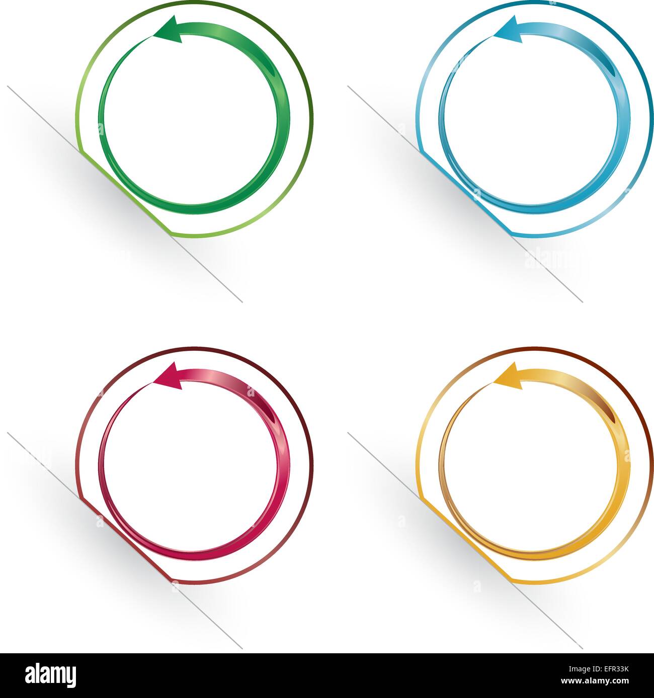 Corner stickers for web advertisement, eps10 vector illustration Stock ...