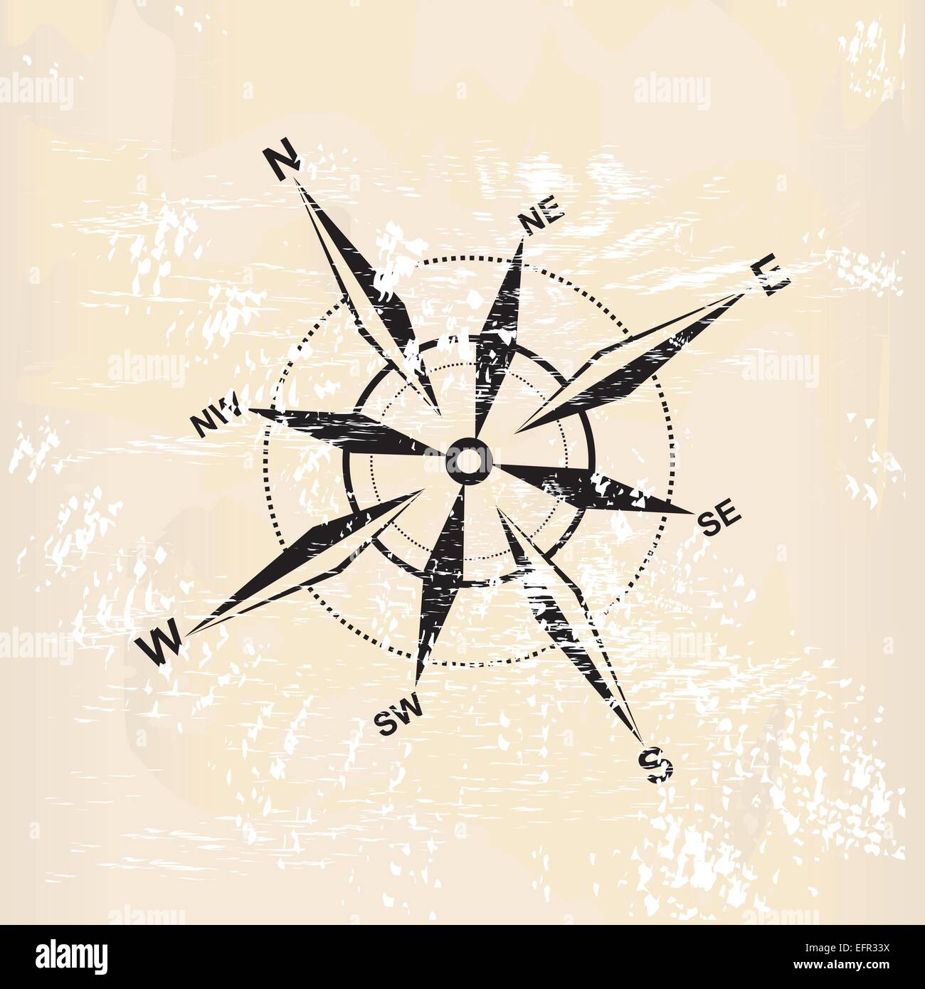 distressed compass rose on grunge background Stock Vector Image & Art ...