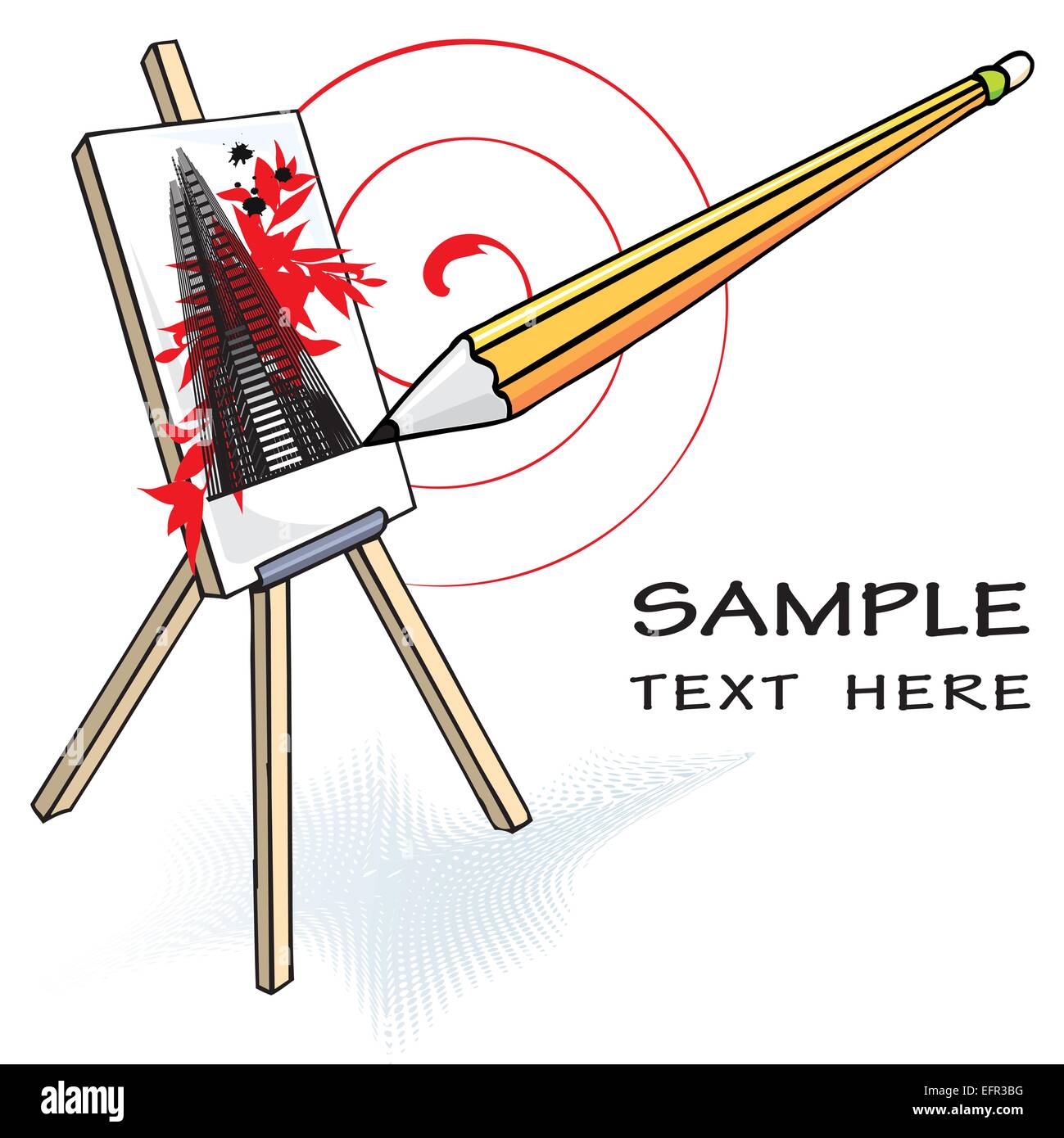 free hand art, vector illustration of creative art Stock Vector Image ...