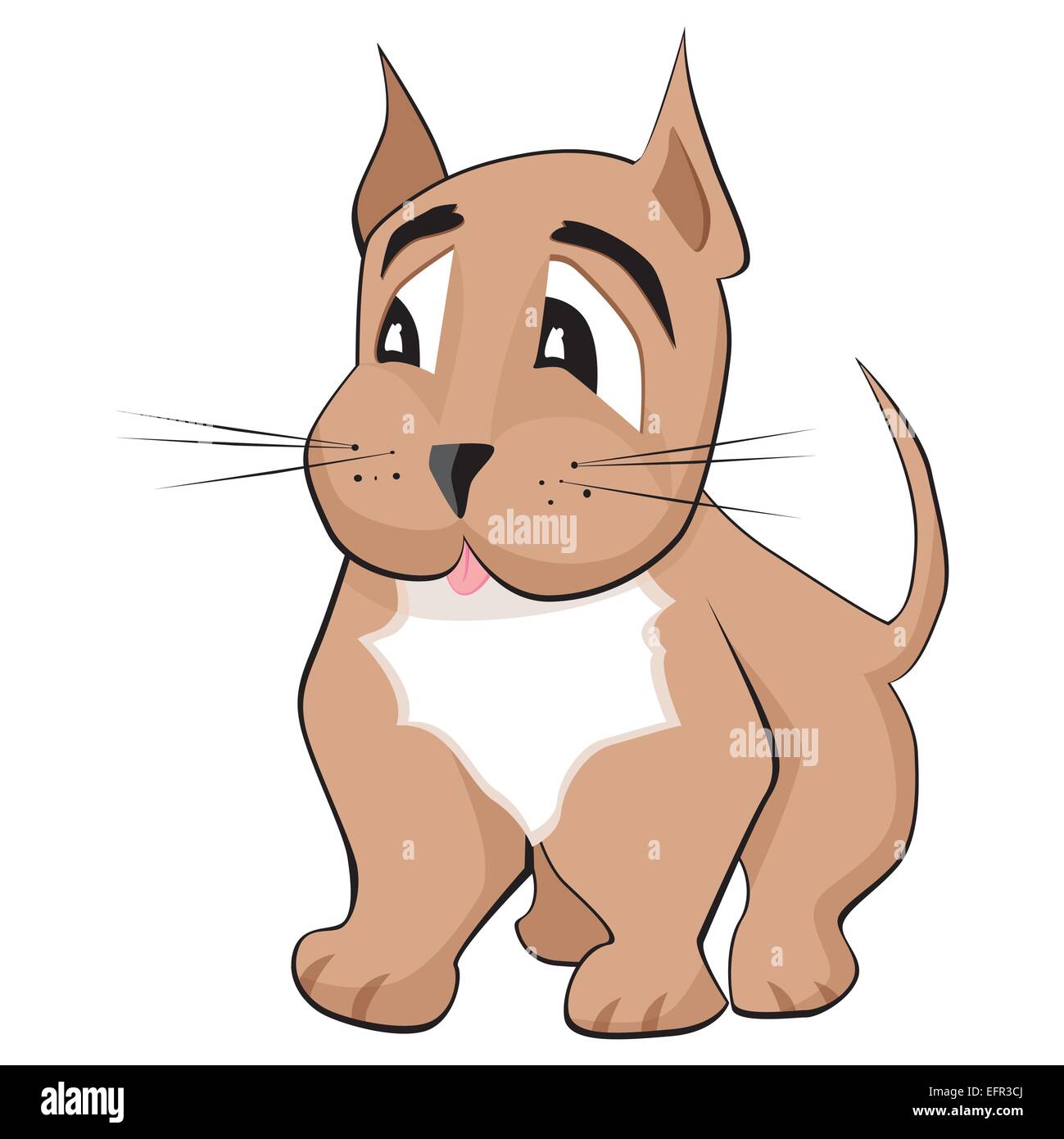 Cute playful dog, vector illustration Stock Vector Image & Art - Alamy