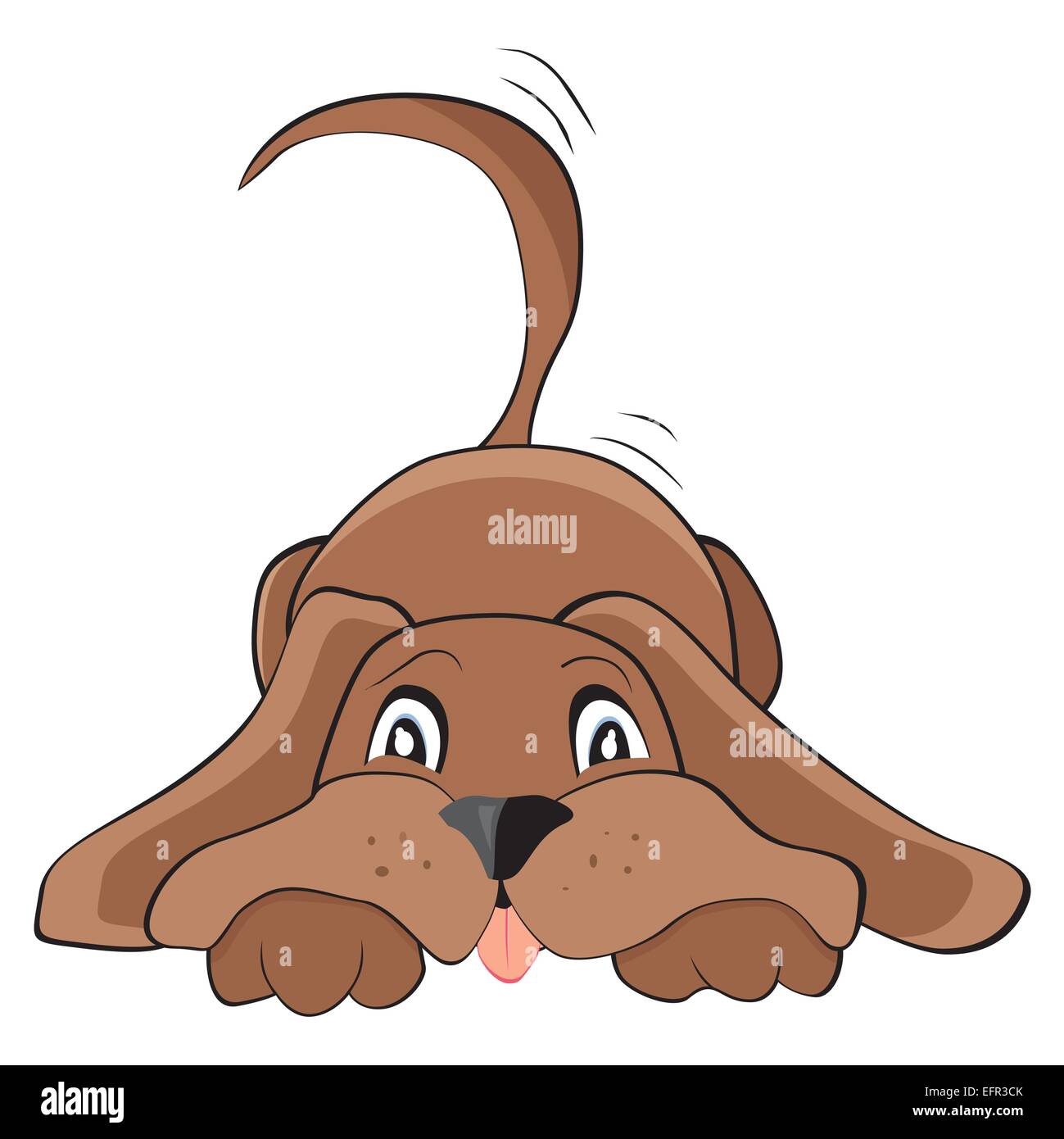 Cute playful dog, vector illustration Stock Vector Image & Art - Alamy