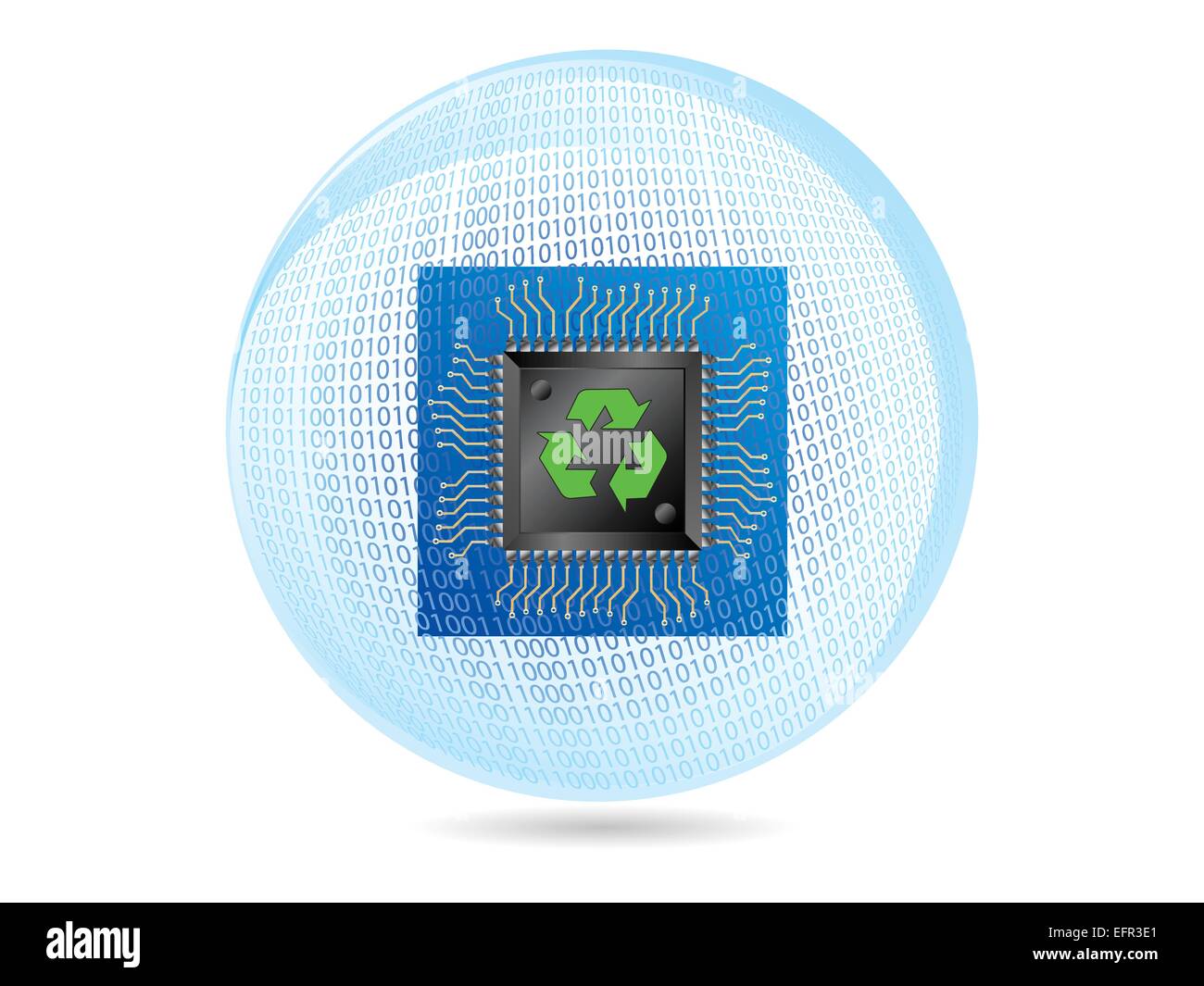 Digital binary code sphere Stock Vector Images - Alamy