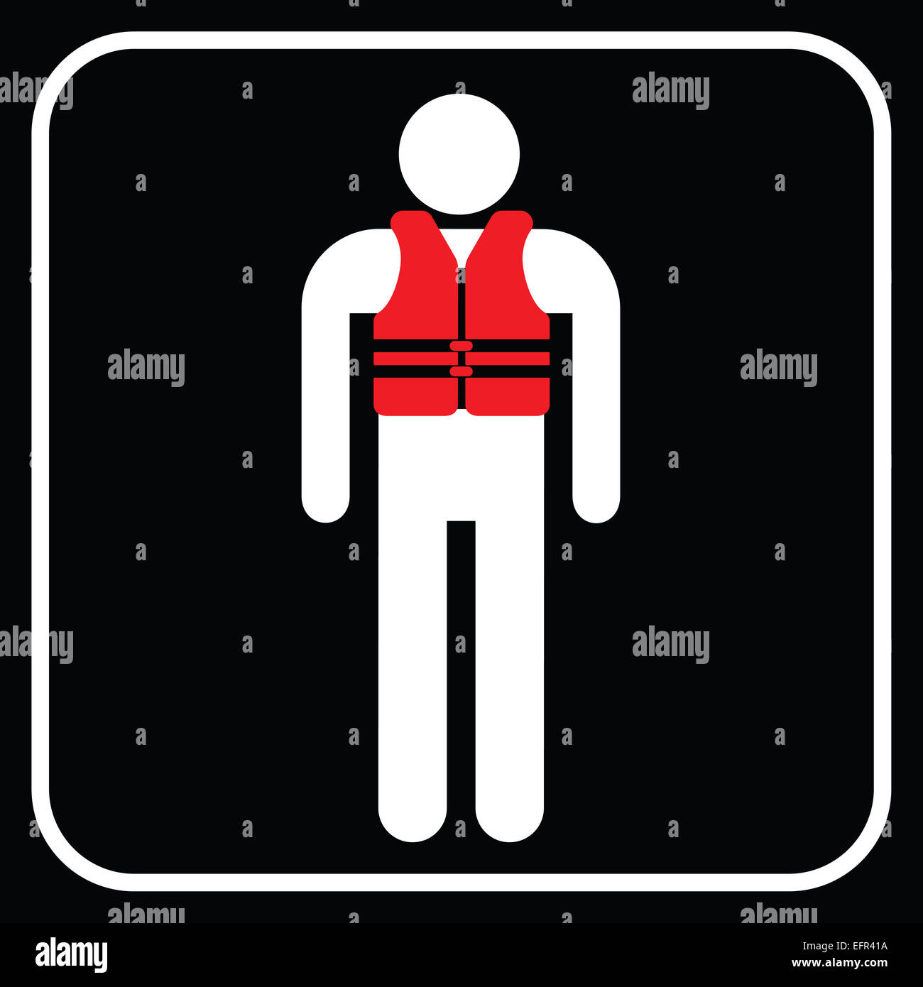 Pictogram safety vest life vest hi-res stock photography and images - Alamy