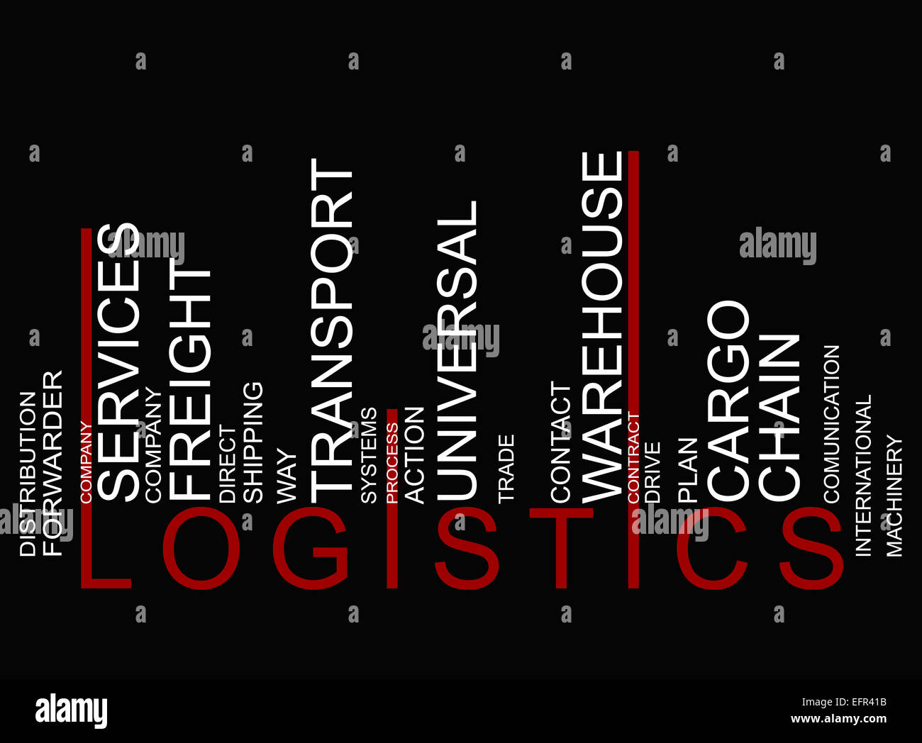 LOGISTICS text barcode Stock Photo - Alamy