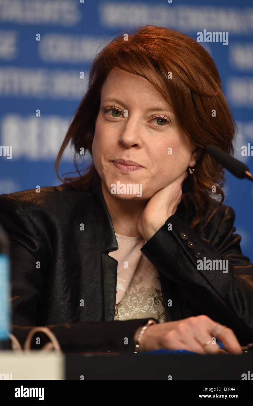 Berlin, Germany. 09th Feb, 2015. Producer Lauren Selig attends a press ...