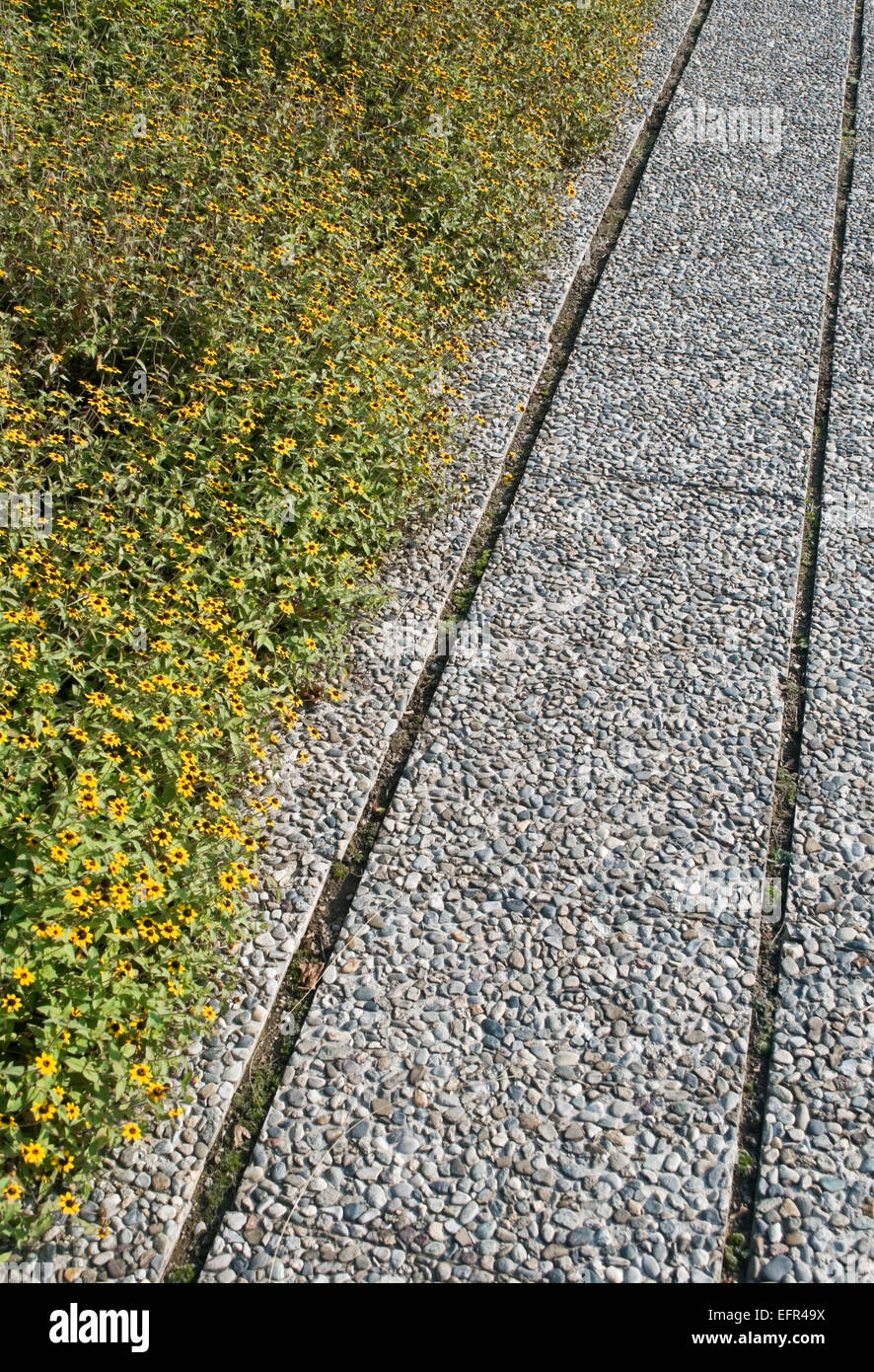 garden cobble stones path Stock Photo - Alamy