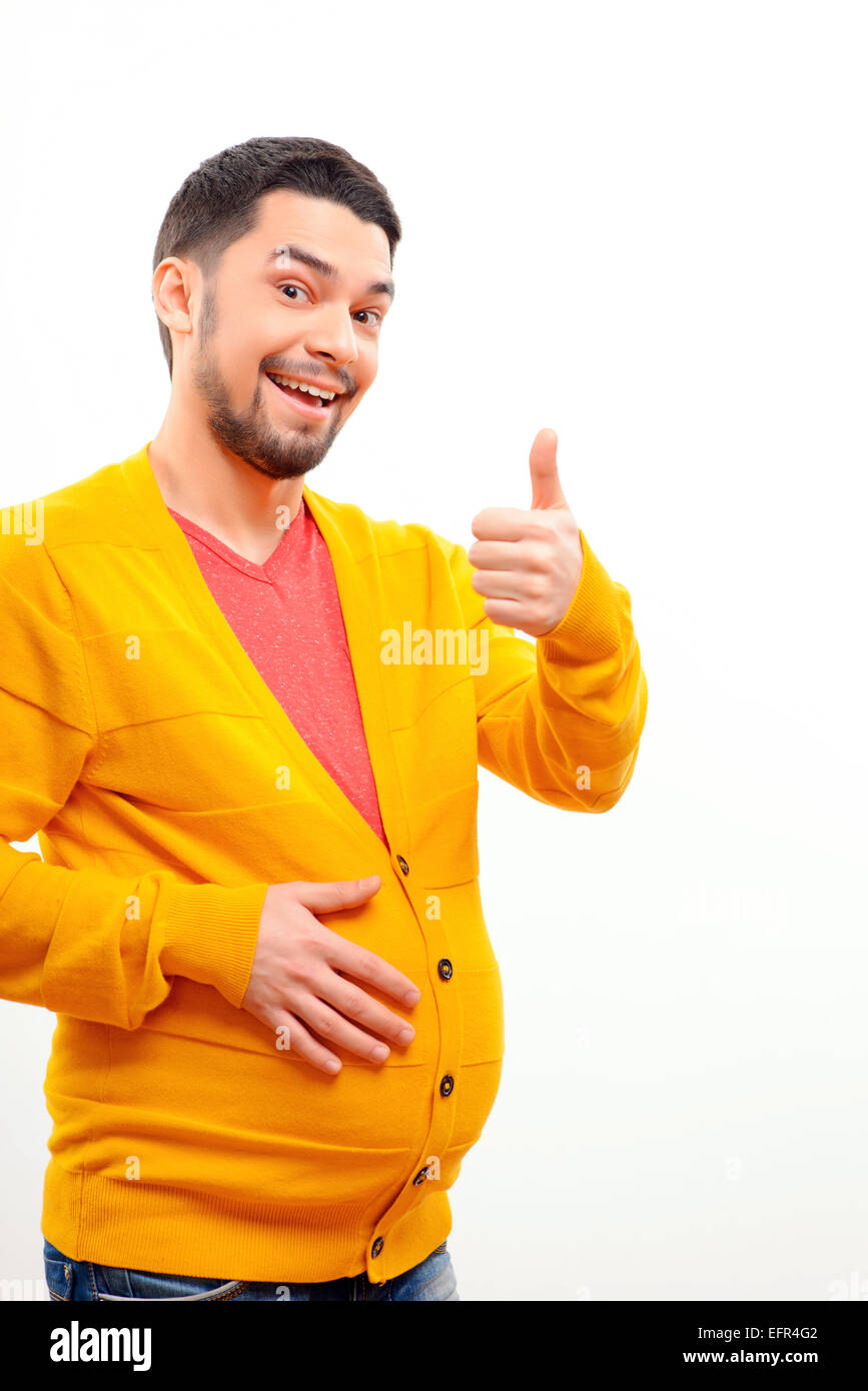 Conceptual image of a pregnant man Stock Photo - Alamy