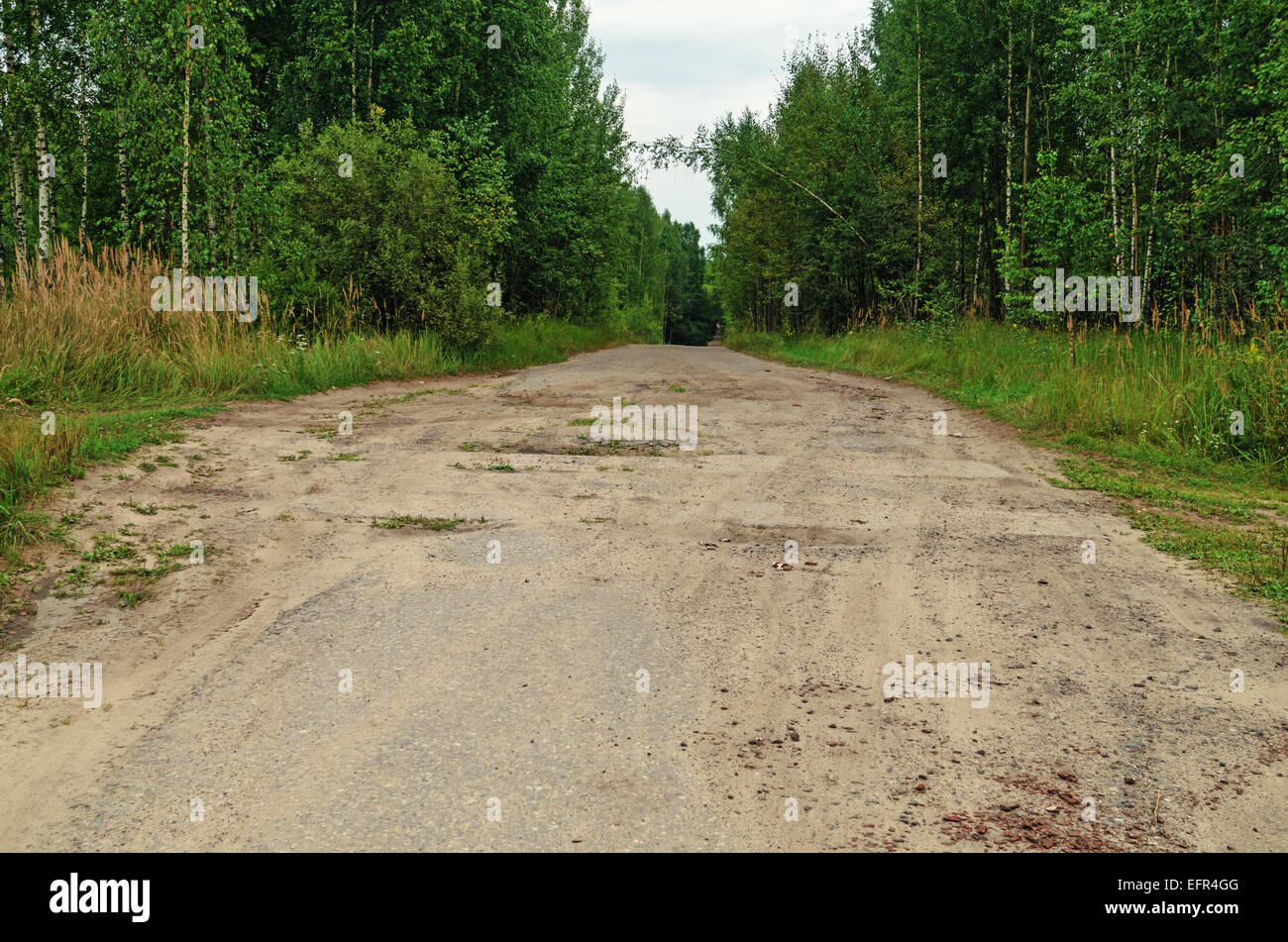 Old rural asphalt road Stock Photo - Alamy
