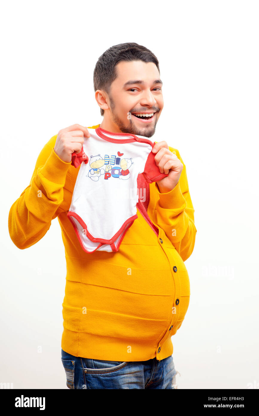 Conceptual image of a pregnant man Stock Photo - Alamy