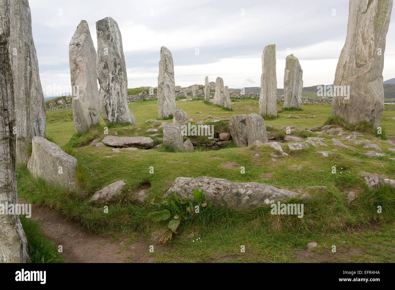 Callanish stone circle Isle of Lewis Outer Hebrides Scotland Stock ...