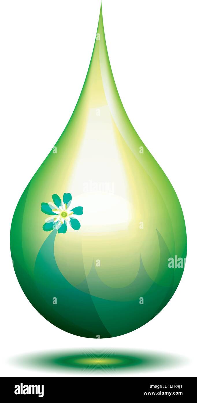 Green eco fuel drop, vector illustration Stock Vector Image & Art - Alamy