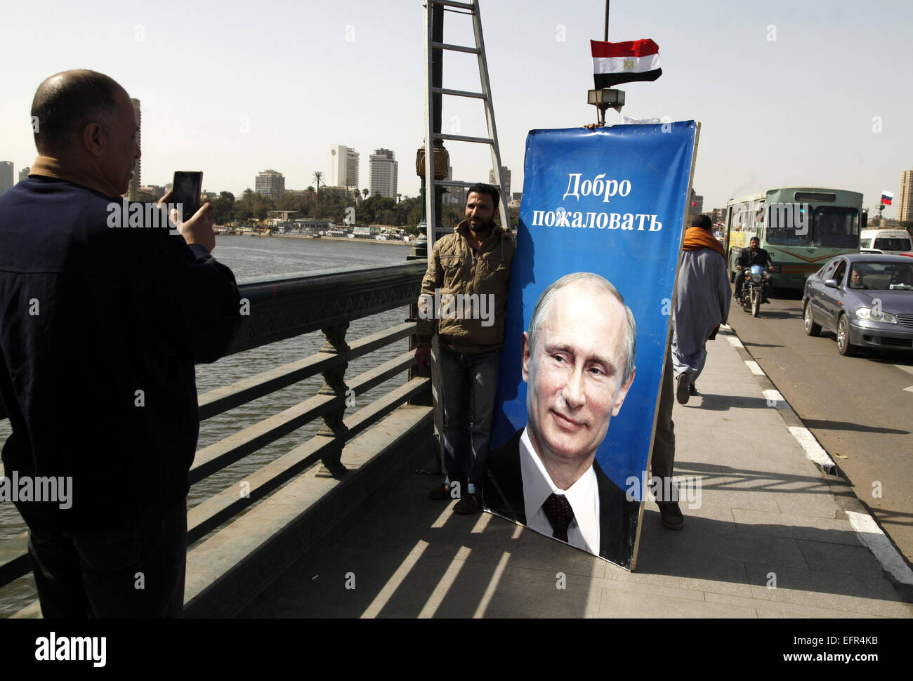 Vladimir putin portrait in egypt hi-res stock photography and images ...