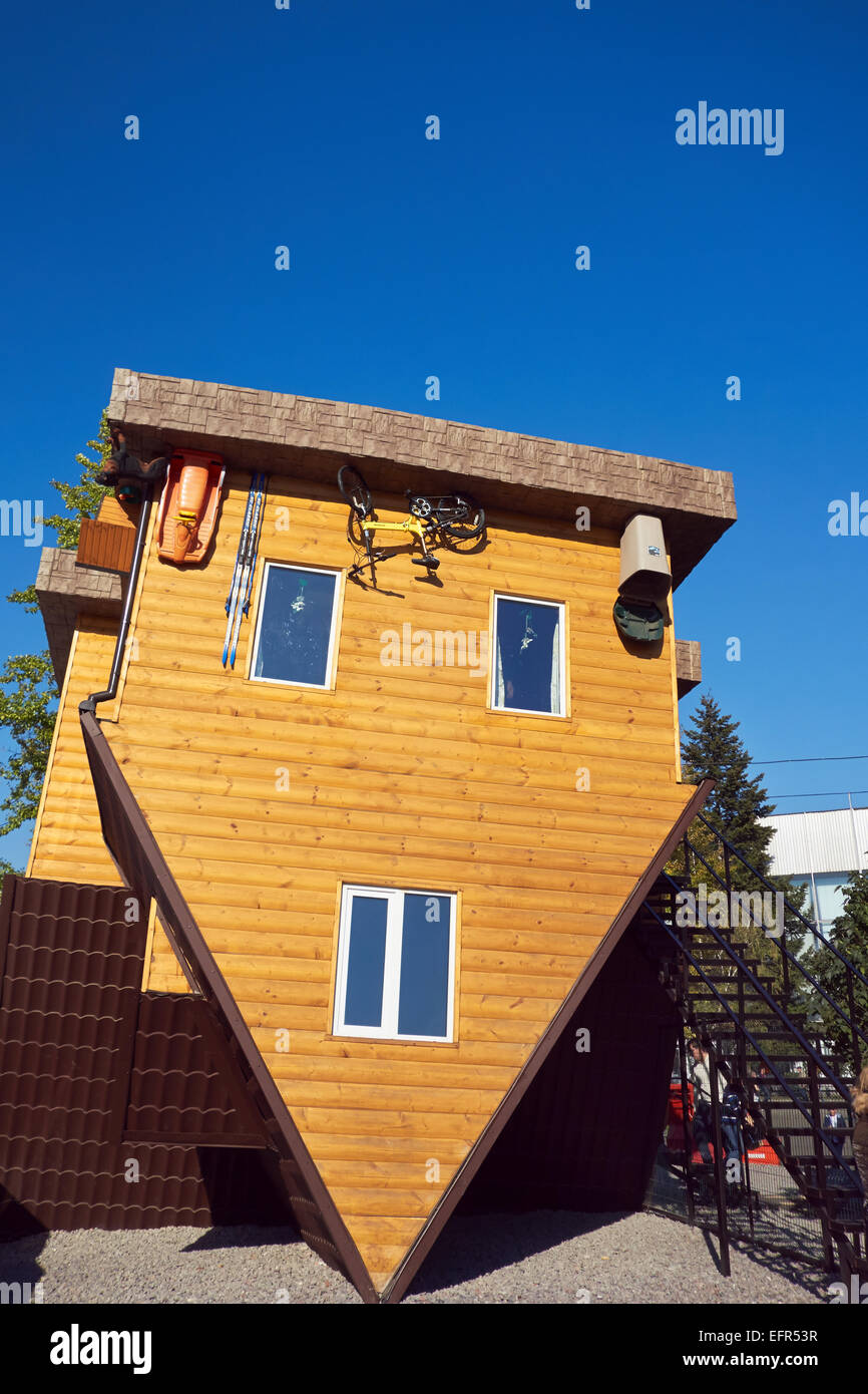 The upside down house at the all russia hi-res stock photography and ...