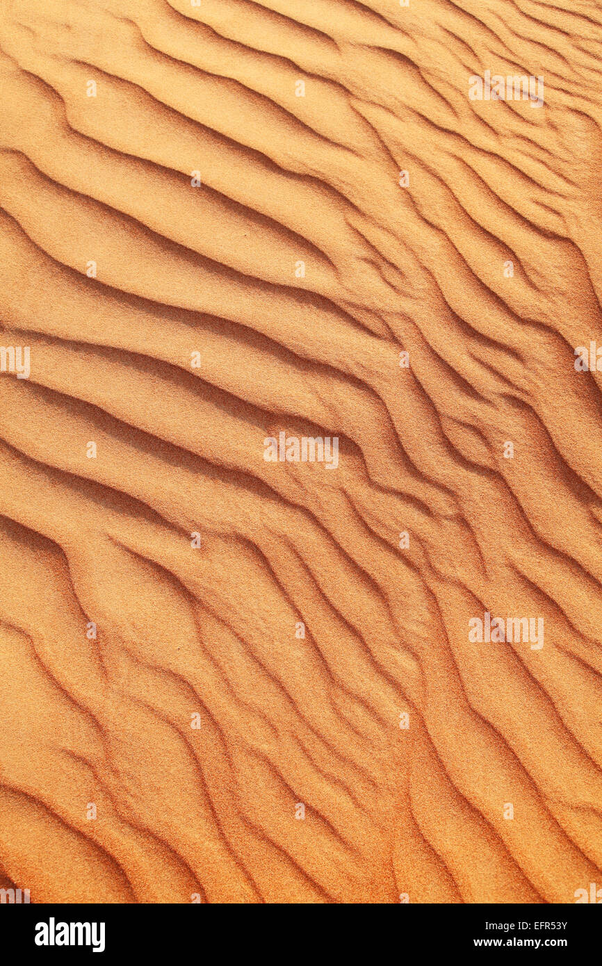 Rippled sand in desert Stock Photo - Alamy