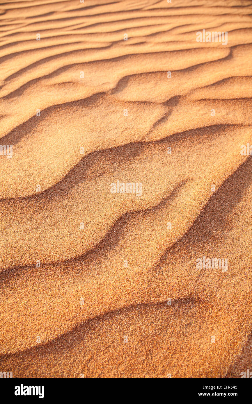 Rippled sand in desert Stock Photo - Alamy
