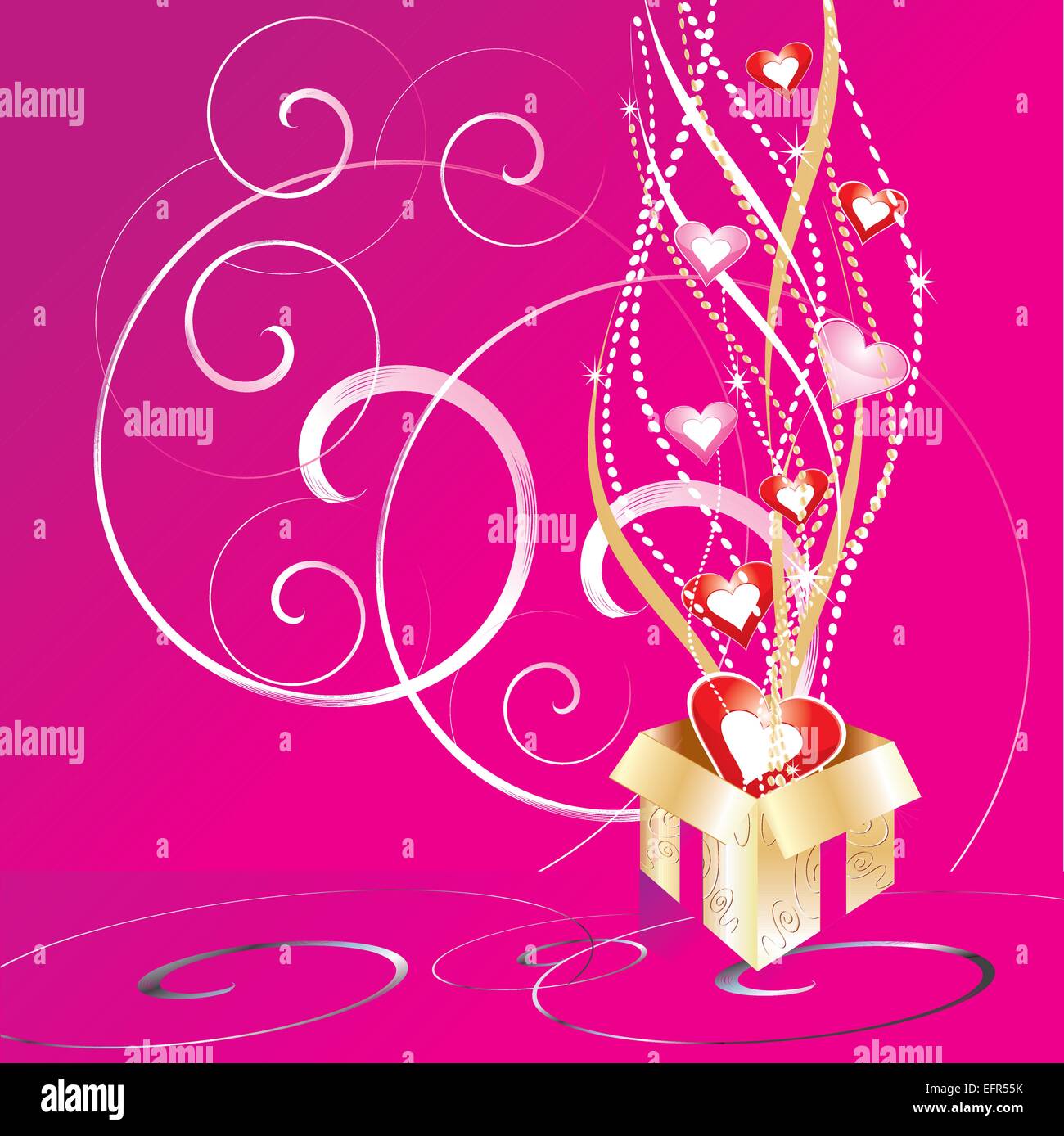 magic love gift, vector illustration Stock Vector Image & Art - Alamy