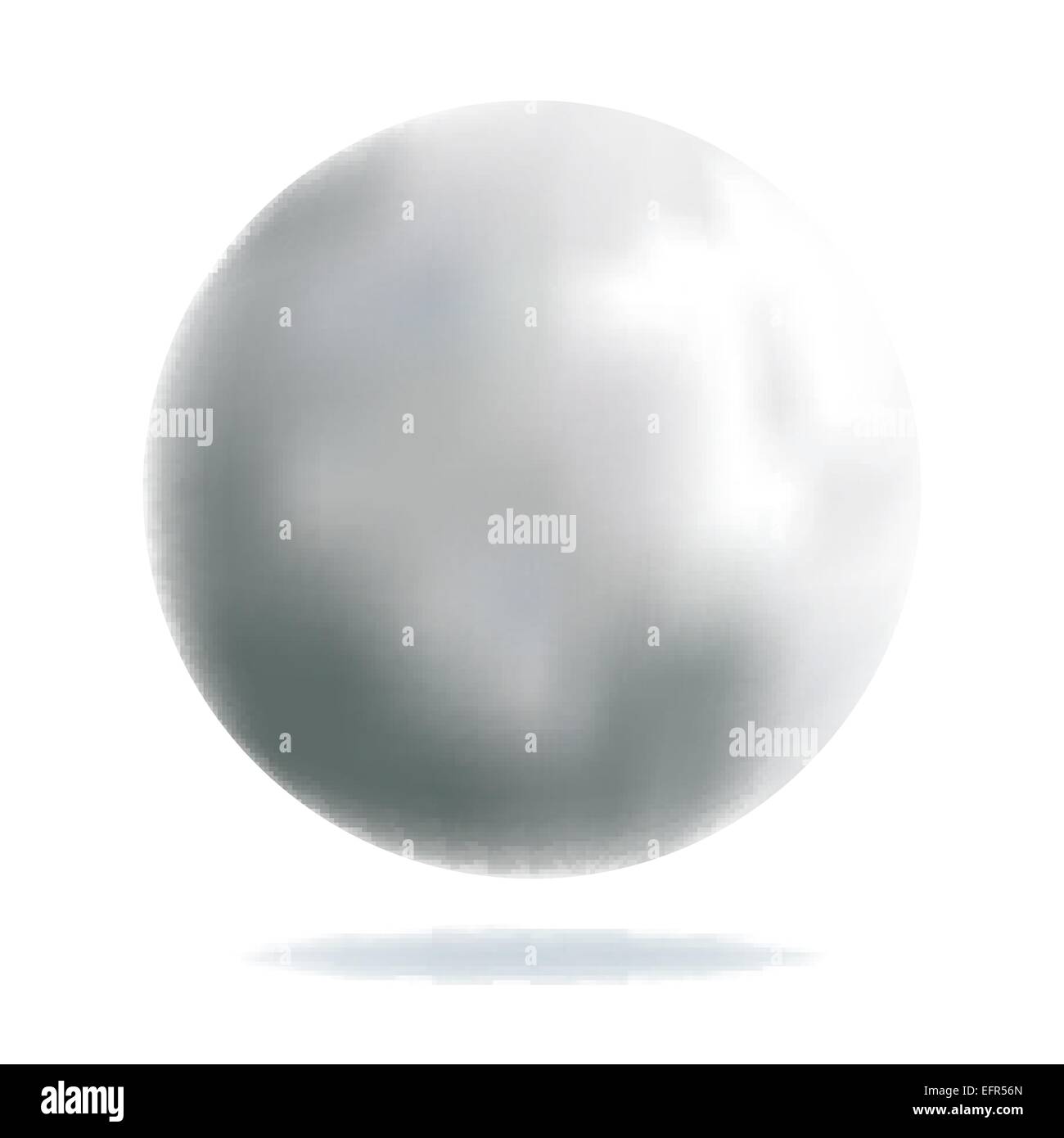 Shiny Silver Ball with mesh effect Vector Illustration Stock Vector ...