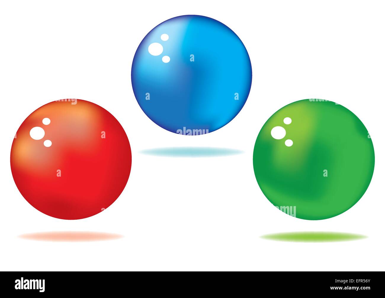 vector set of different colored shiny spheres Stock Vector Image & Art ...
